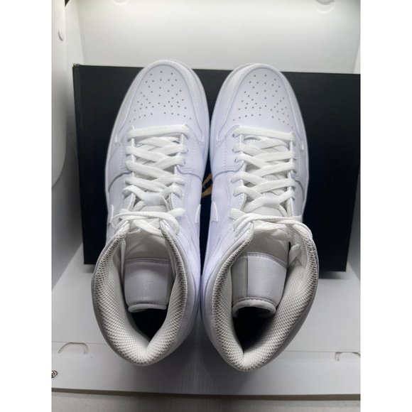 Jordan | Shoes | Nike Air Jordan Mid Triple White 222 Shoes White ...